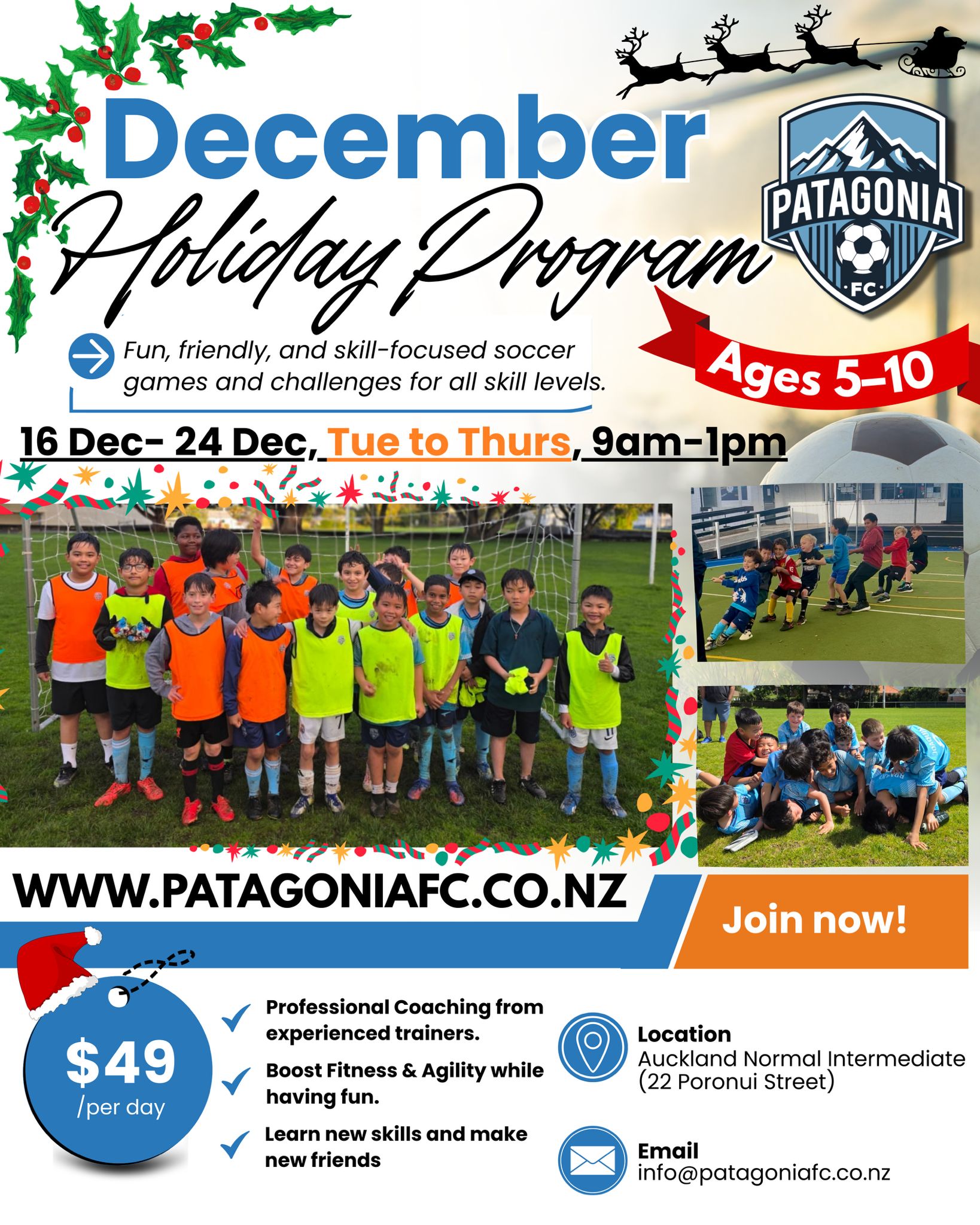 Holiday Program - Patagonia Football Academy